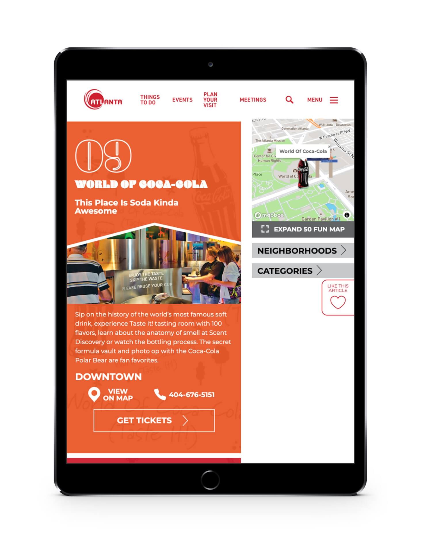 Discover Atlanta | Website Development | Madden Media